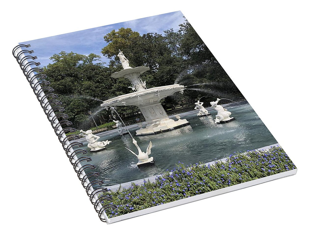 Forsythe Park Fountain Savannah Georgia - Spiral Notebook – Classic ...